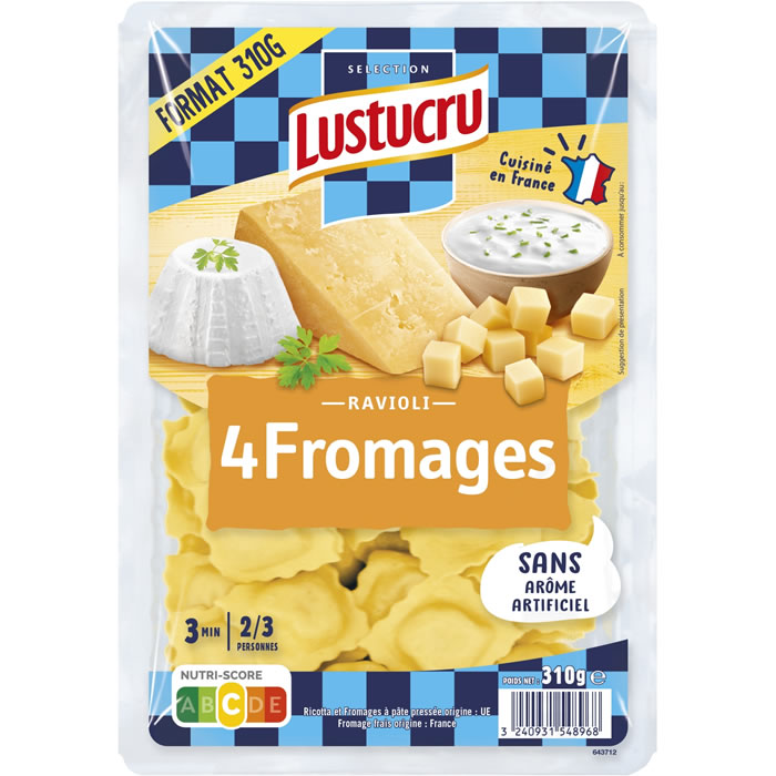 LUSTUCRU : Ravioli aux 4 fromages