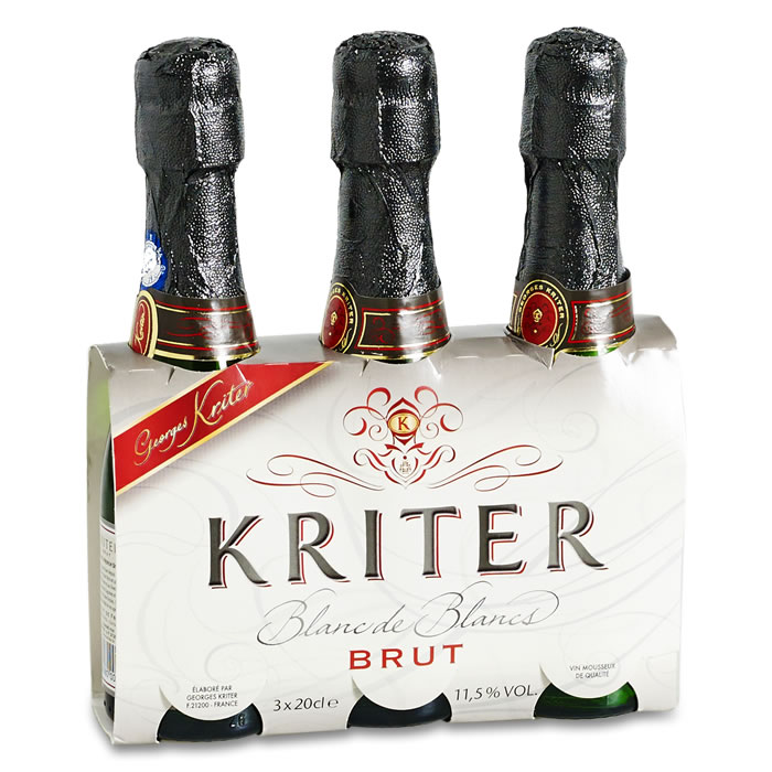 KRITER : Vin mousseux de qualité - Brut : 3 x 20 Cl | Livraison à ...