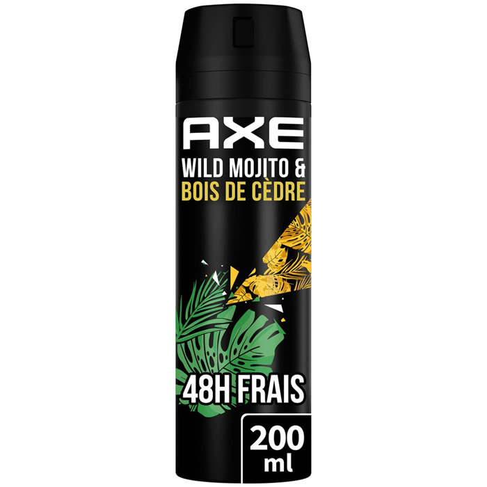 AXE : Wild - Déodorant spray homme mojito et bois cèdre 48h