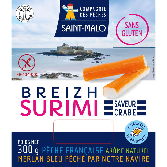 COMPAGNIE PECHES ST MALO : Bâtonnets de surimi sans gluten ...