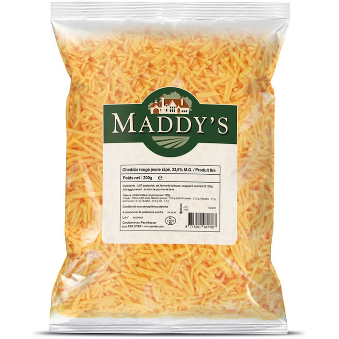 MADDY'S : Cheddar râpé