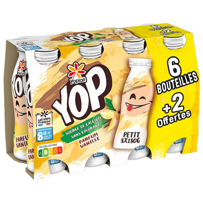 YOPLAIT : P'tit Yop - Yaourts à boire à la vanille