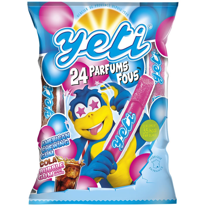 YETIGEL : Bâtonnets glacés à l'eau aromatisées