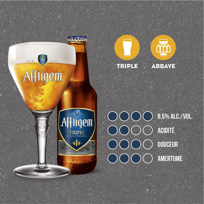 AFFLIGEM : Bière triple : 6x25cl | Livraison à domicile et Drive ...