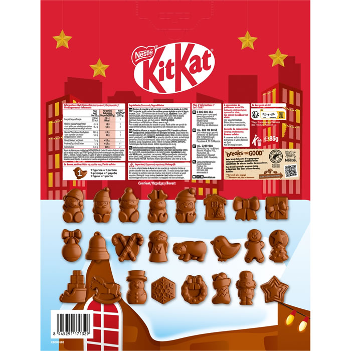 NESTLE : Kit Kat - Calendrier de l'Avent : 85 g | Livraison à domicile ...