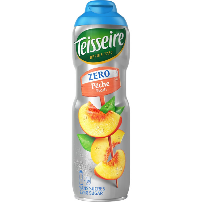 TEISSEIRE : Zéro - Sirop de pêche sans sucres